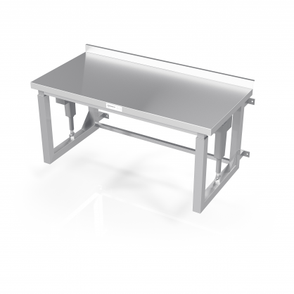 Wall Mounted Electric Height Adjustable Table With Frame