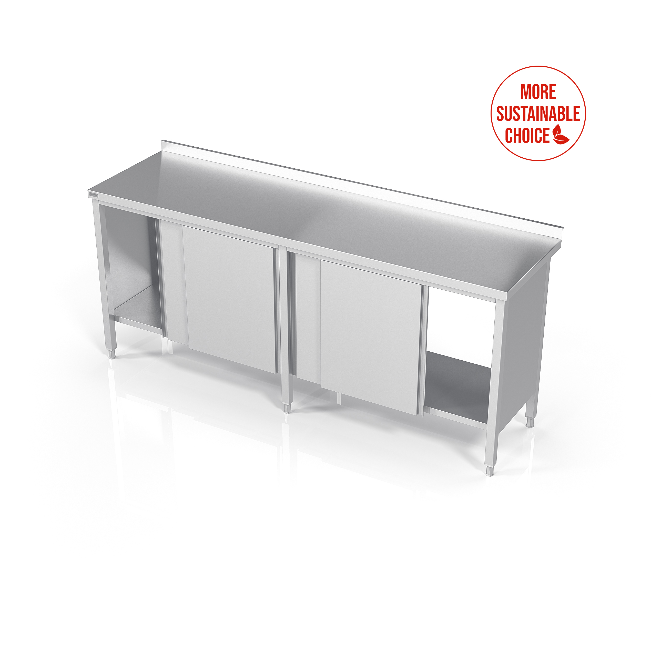 Storage Table With Sliding Doors