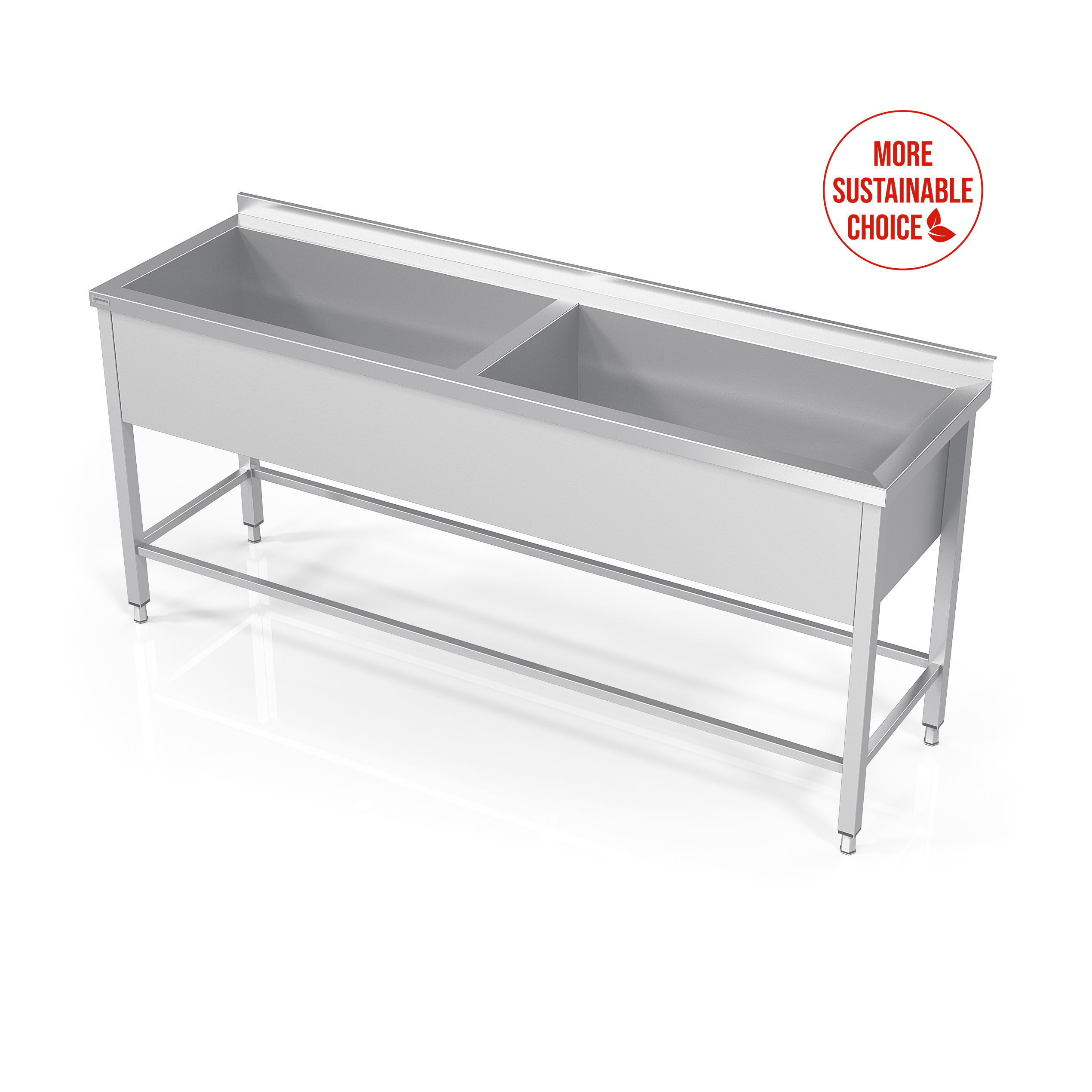 Double Pot Sink With Frame for Modular Shelves