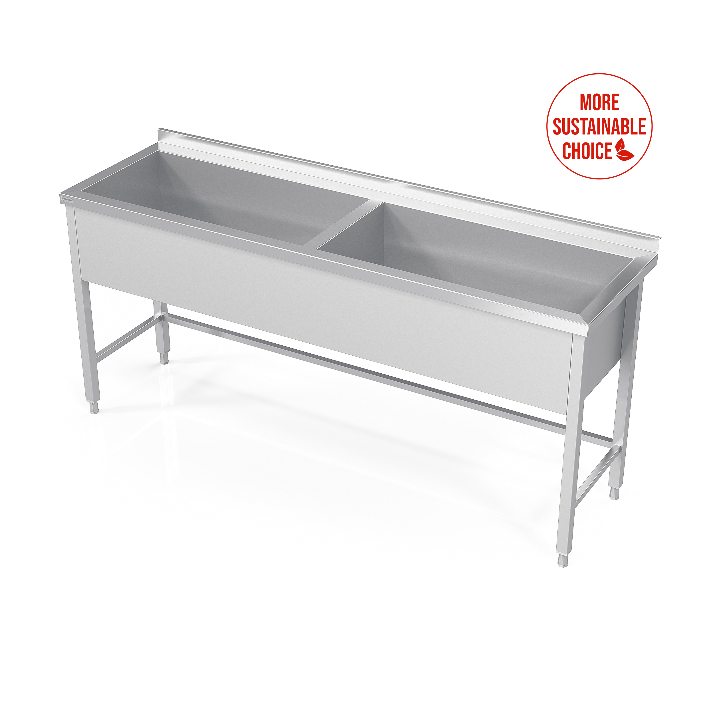 Double Pot Sink With Frame