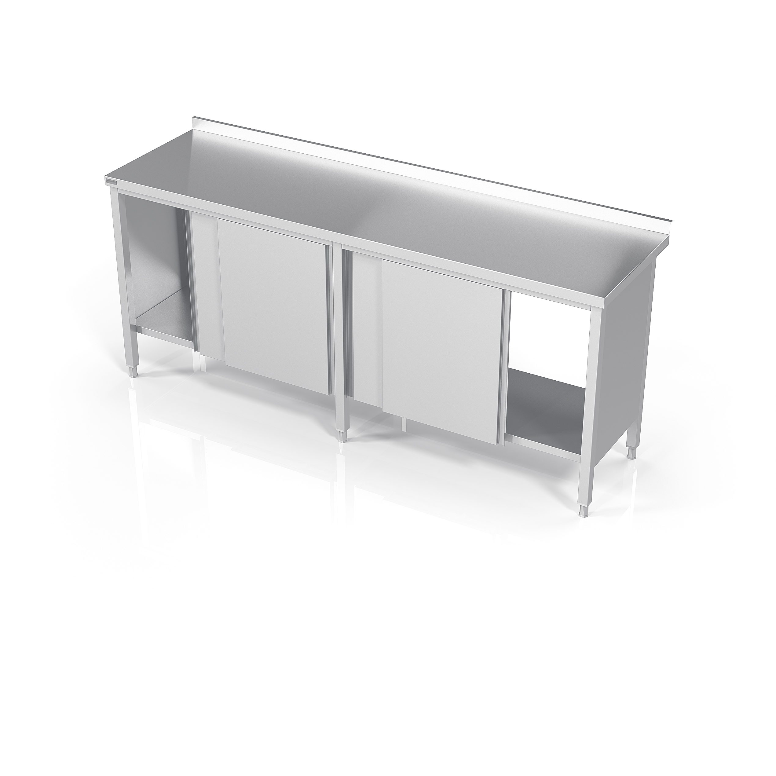 Storage Table With Sliding Doors