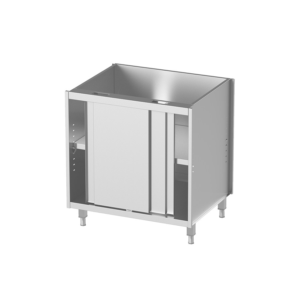 Module with Adjustable Shelf and Sliding Doors